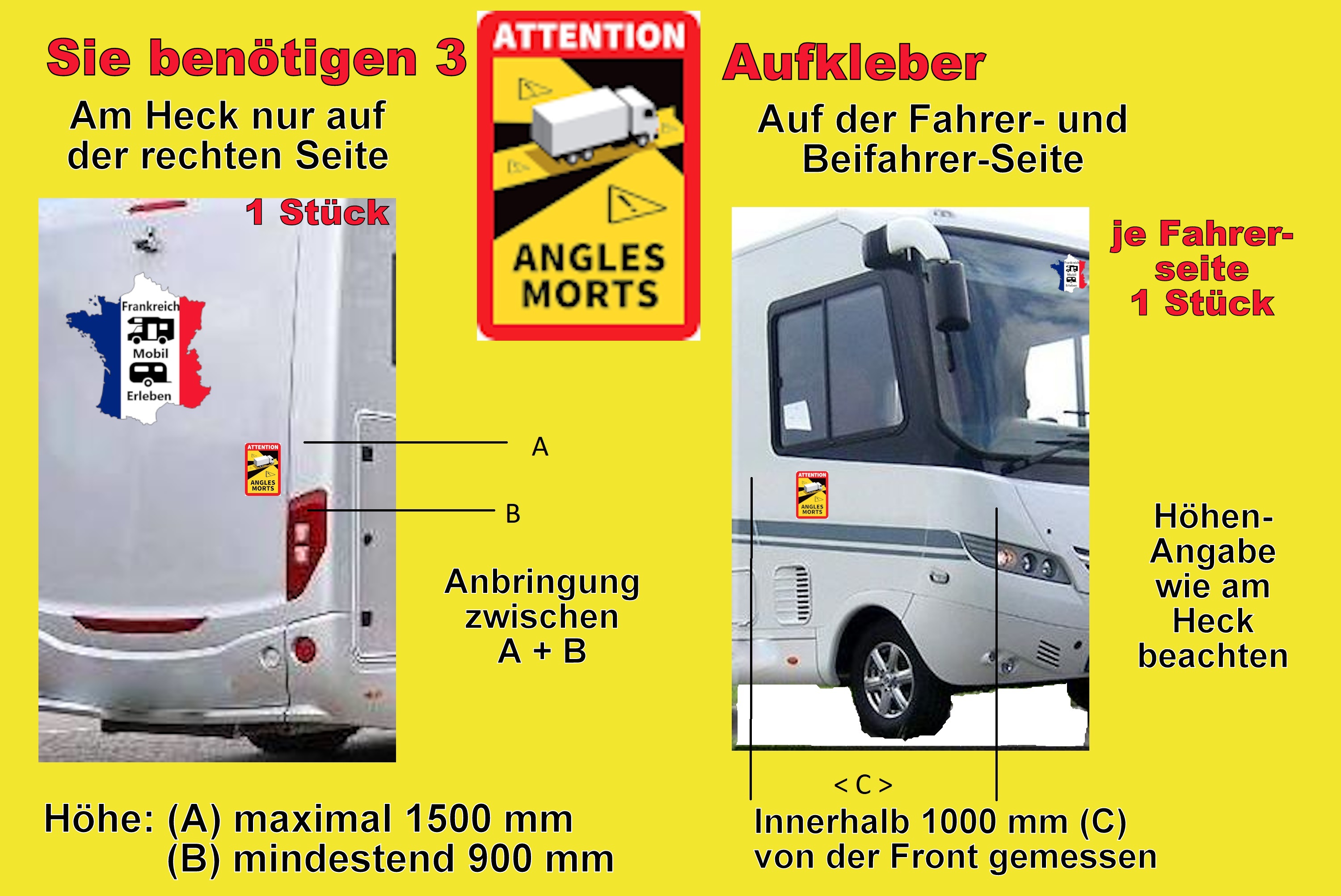 Frankreich Wohnmobil Uber 3 5t Aufkleber